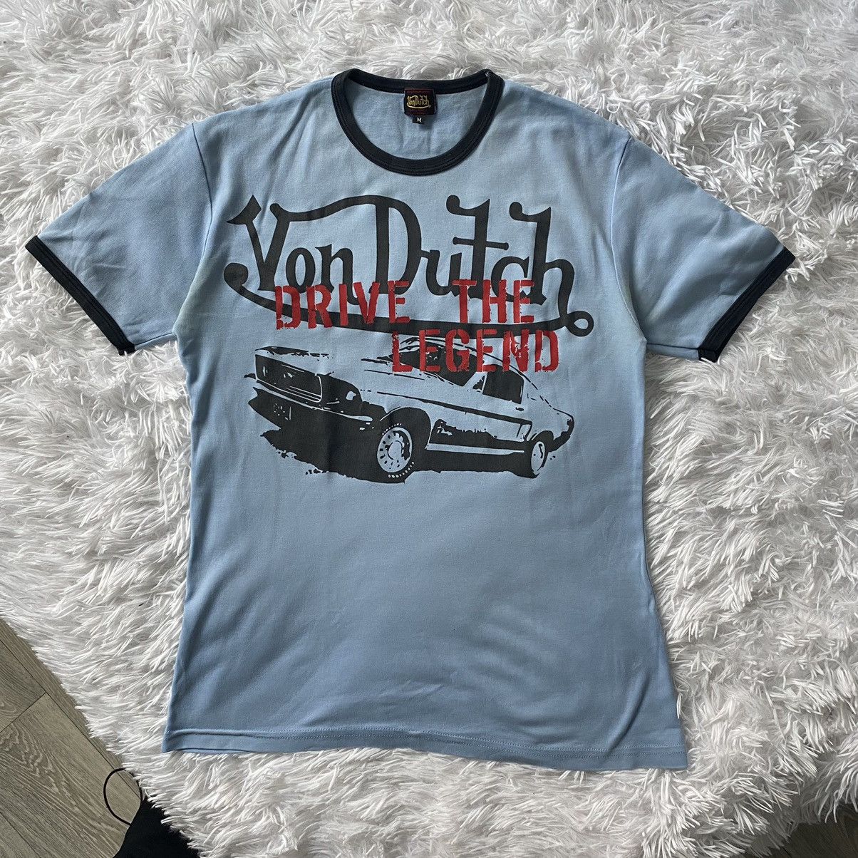 Streetwear × Von Dutch Vintage Rare Von Dutch big logo tshirt | Grailed