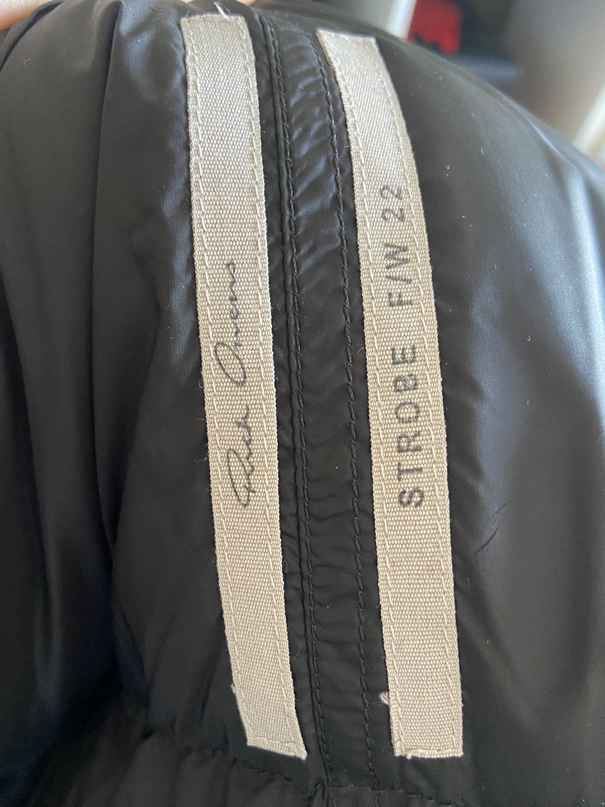 Rick Owens NEW | FW22 STROBE LS LINER DOWN PUFFER COAT SIZE 46 BLACK ...