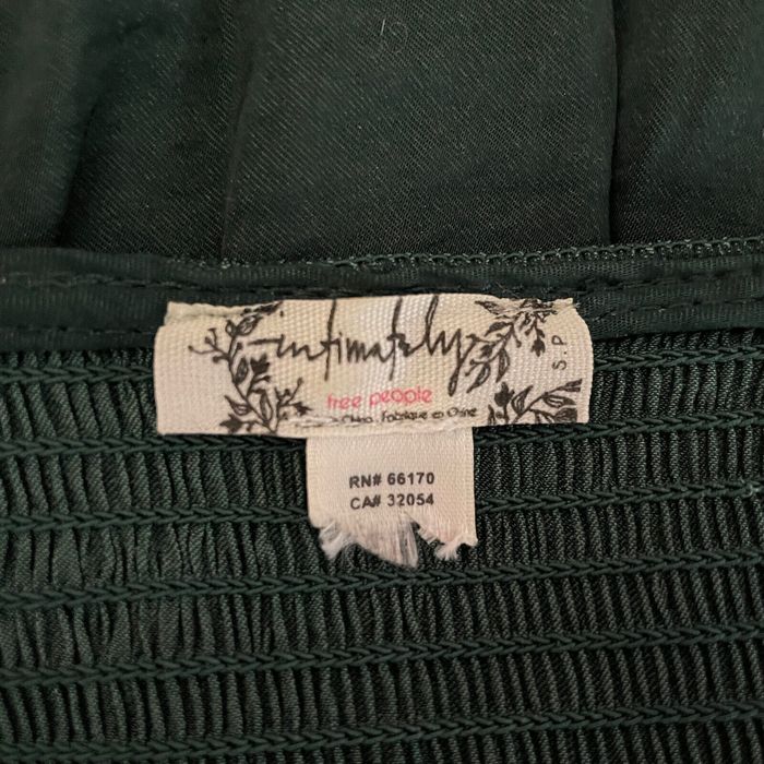Free People Intimately Free People Smockin Rockin Green Satin Bodysuit ...