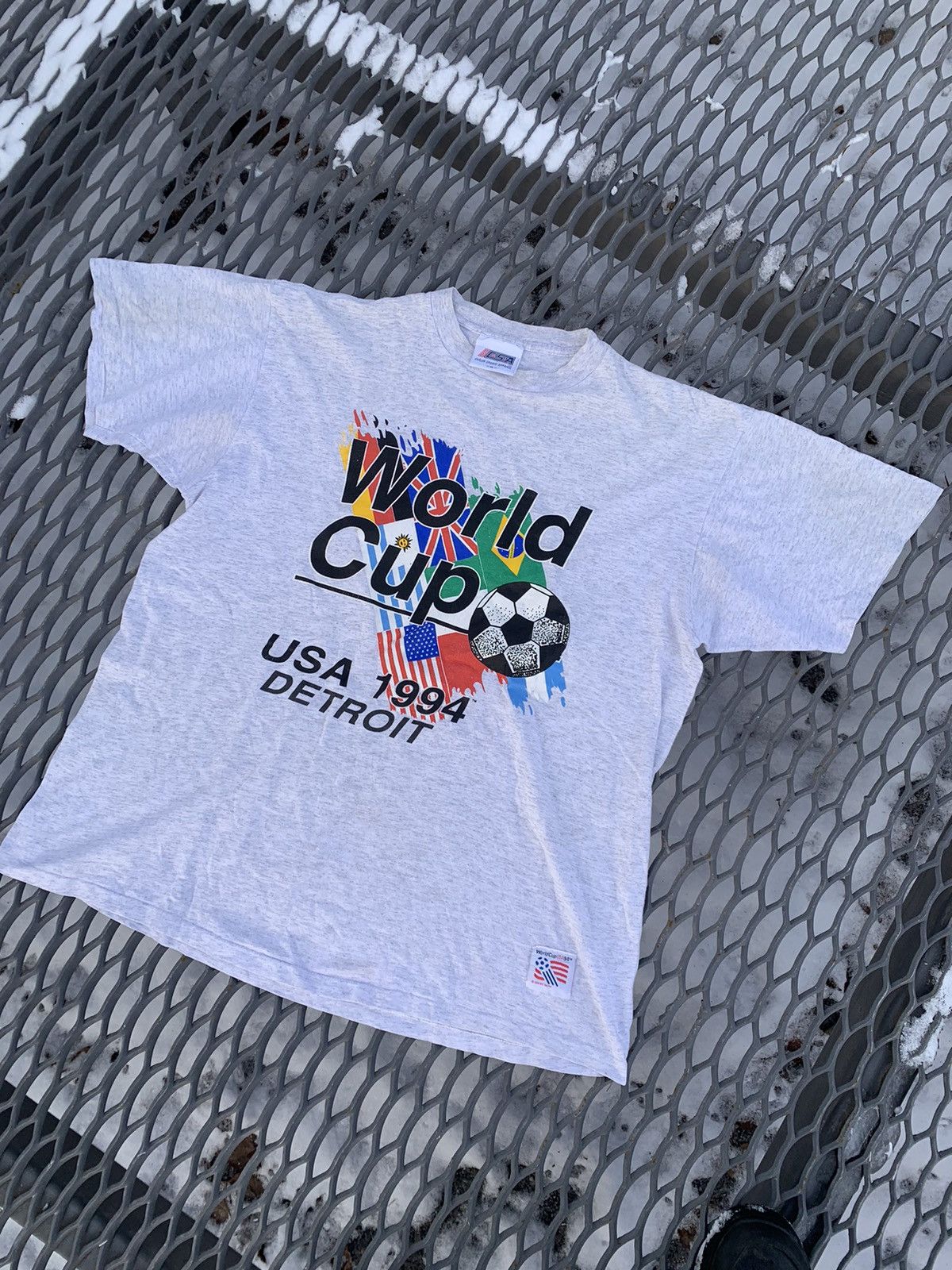 Grail × Rare × Vintage 1994 Fifa World Cup USA football rare vintage t ...