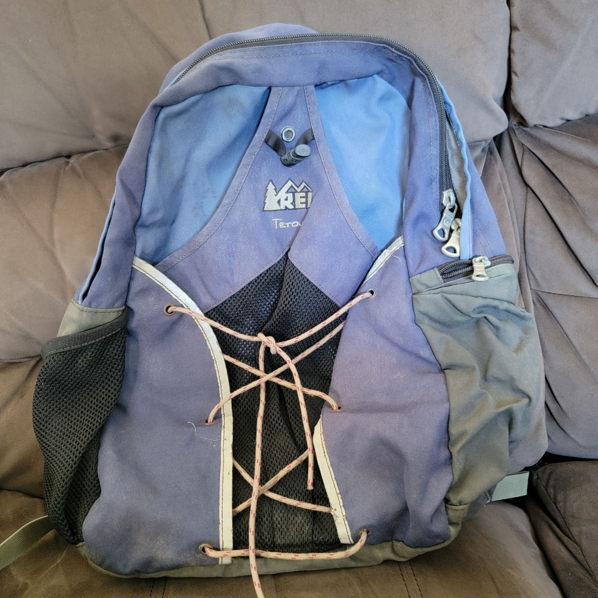 Rei REI Teton Backpack Hiking Daypack Blue Grey Outdoor Hiking C | Grailed