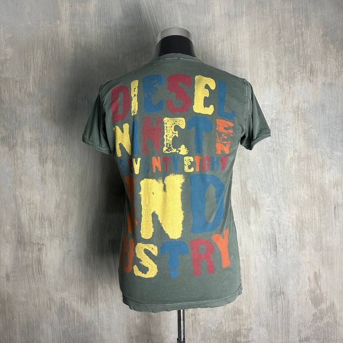 Diesel Rare🔥Archive Vintage DIESEL Distressed Neck T-Shirt | Grailed