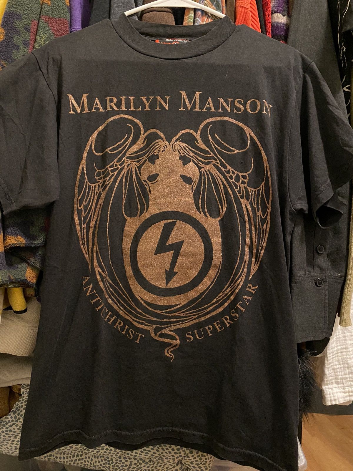 Vintage VTG 1997 Marilyn Manson Antichrist Superstar Goth Band Tee ...