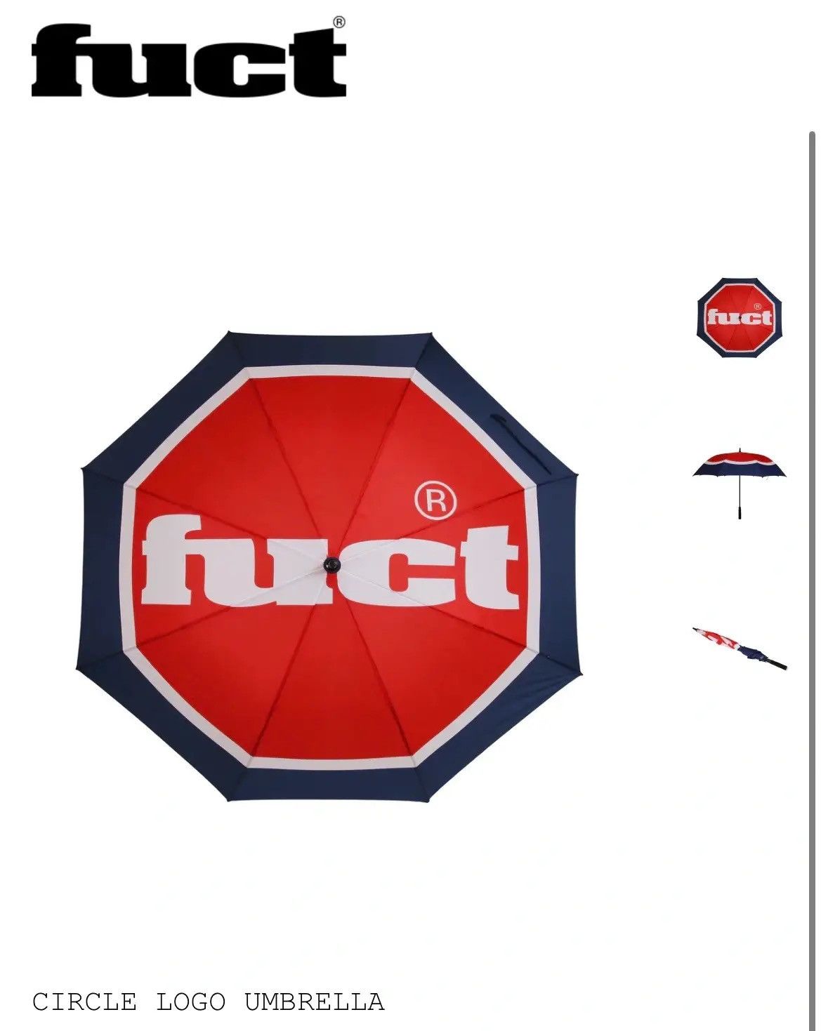 Fuct FUCT OG CIRCLE LOGO UMBRELLA NWT | Grailed