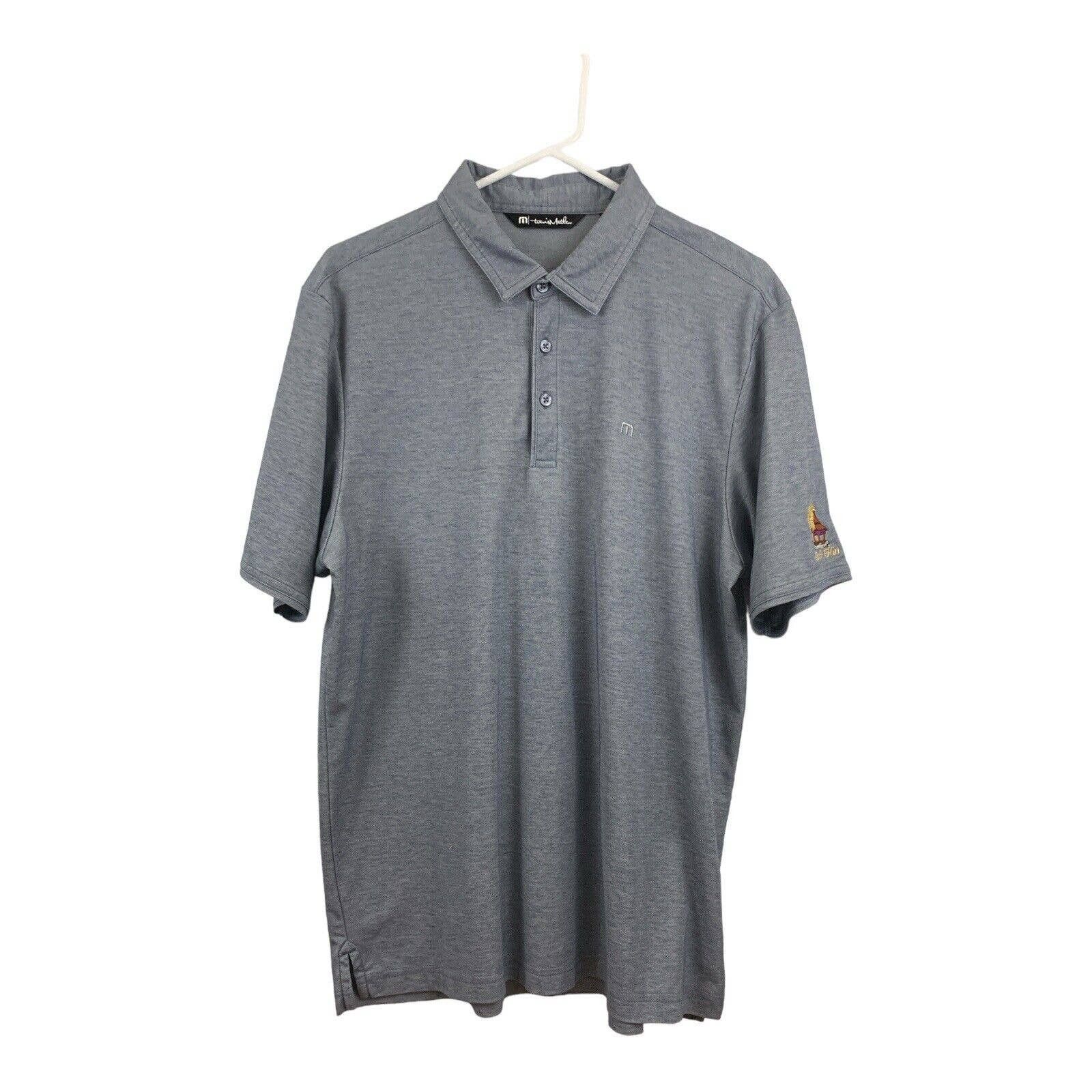 Travis Mathew Travis Mathew Golf Shirt Mens Large Gray Bali Hai Logo ...