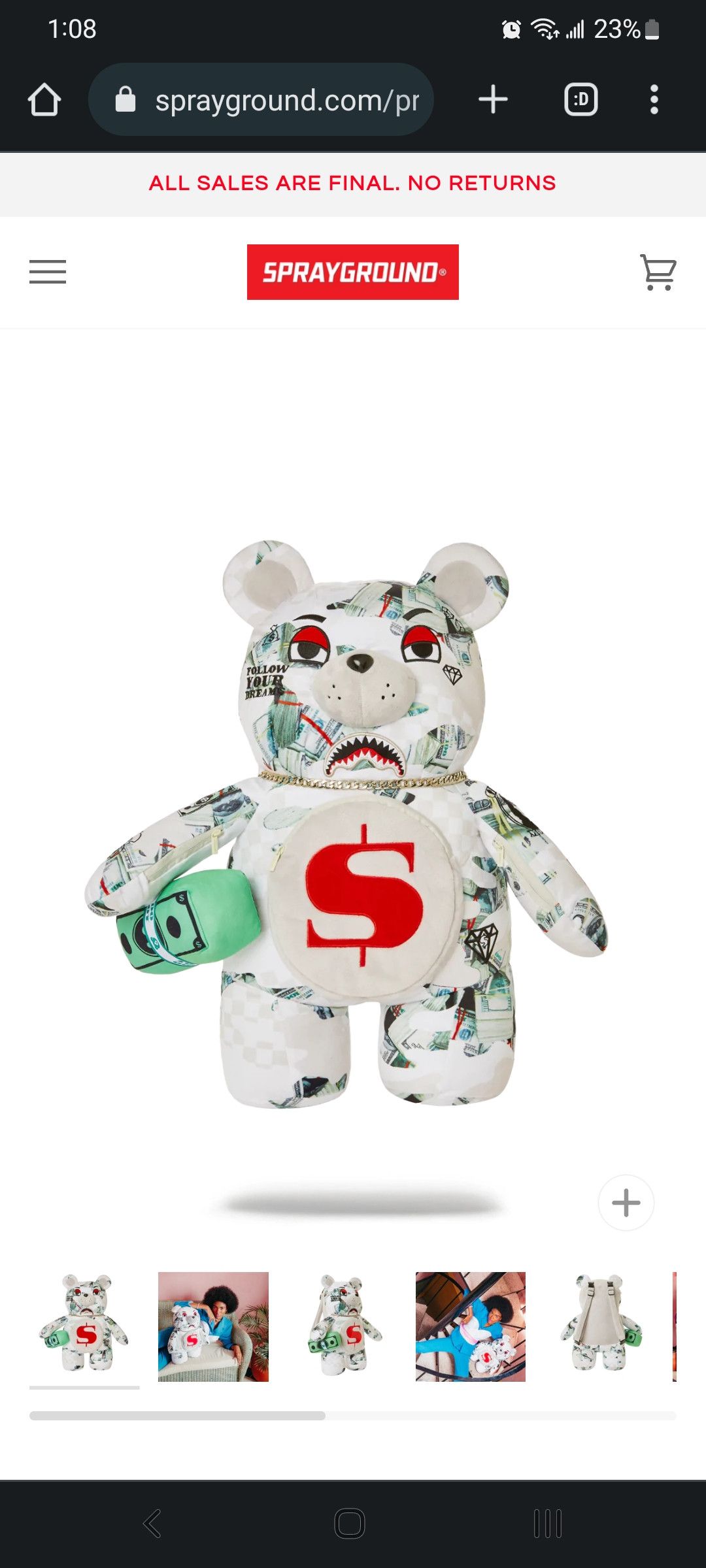 Sprayground Brand new sprayground ferocious bear backpack | Grailed