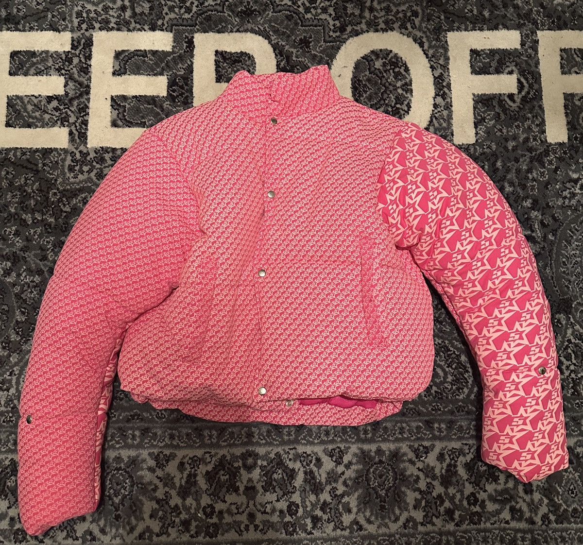 Young Thug Spider Pink 5 Star Puffer Jacket One Size | Grailed