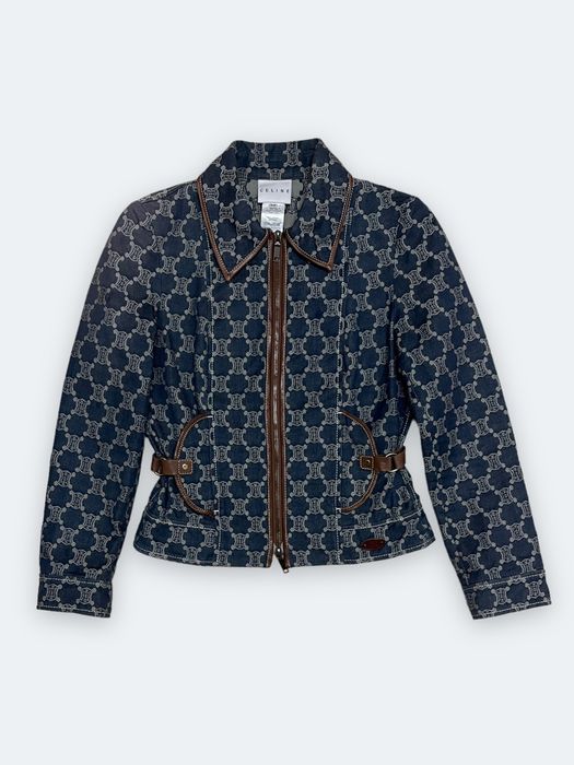Celine CELINE ICONIC MONOGRAM DENIM JACKET | Grailed