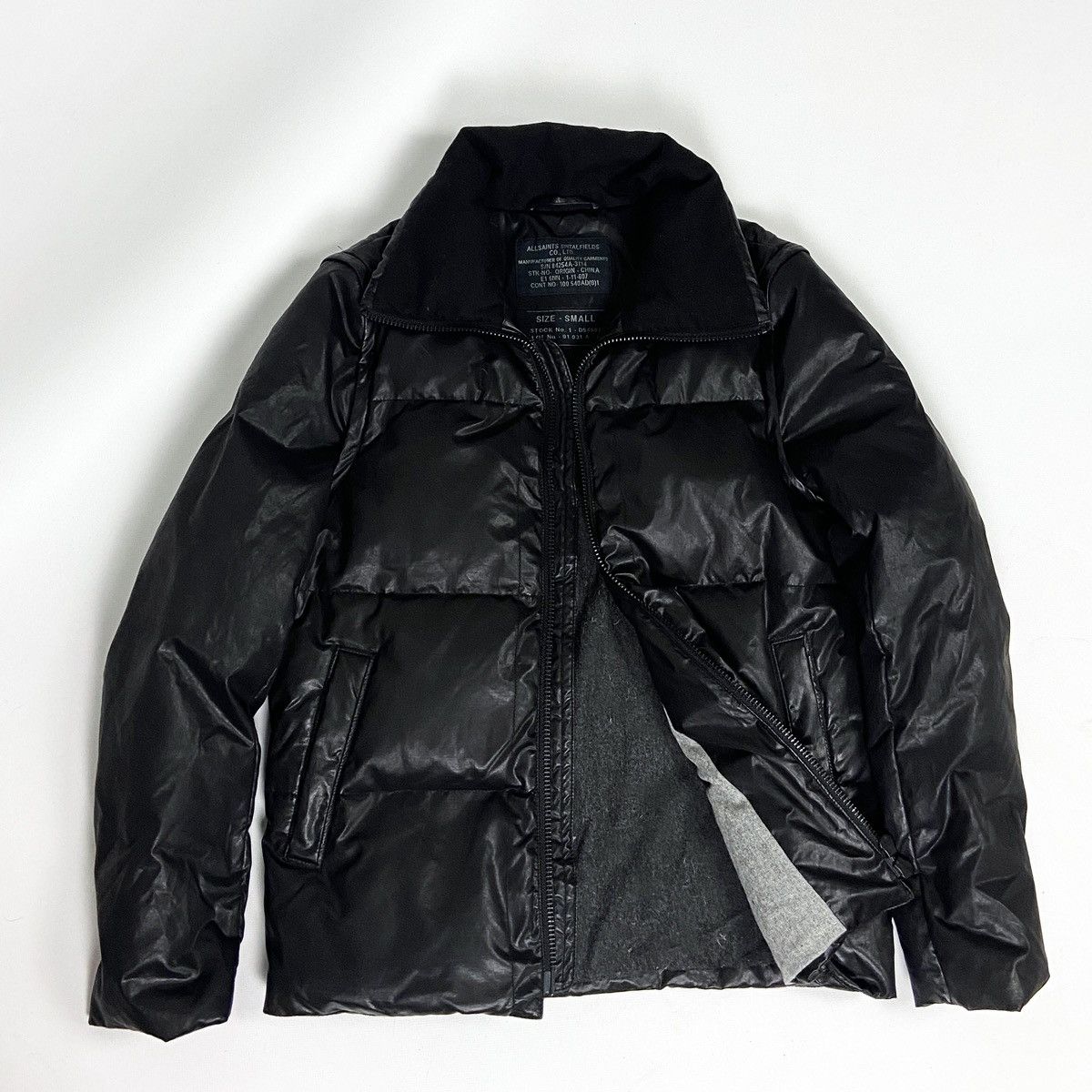 Allsaints × Streetwear × Waxed Allsaints waxed puffer jacket Coronet ...