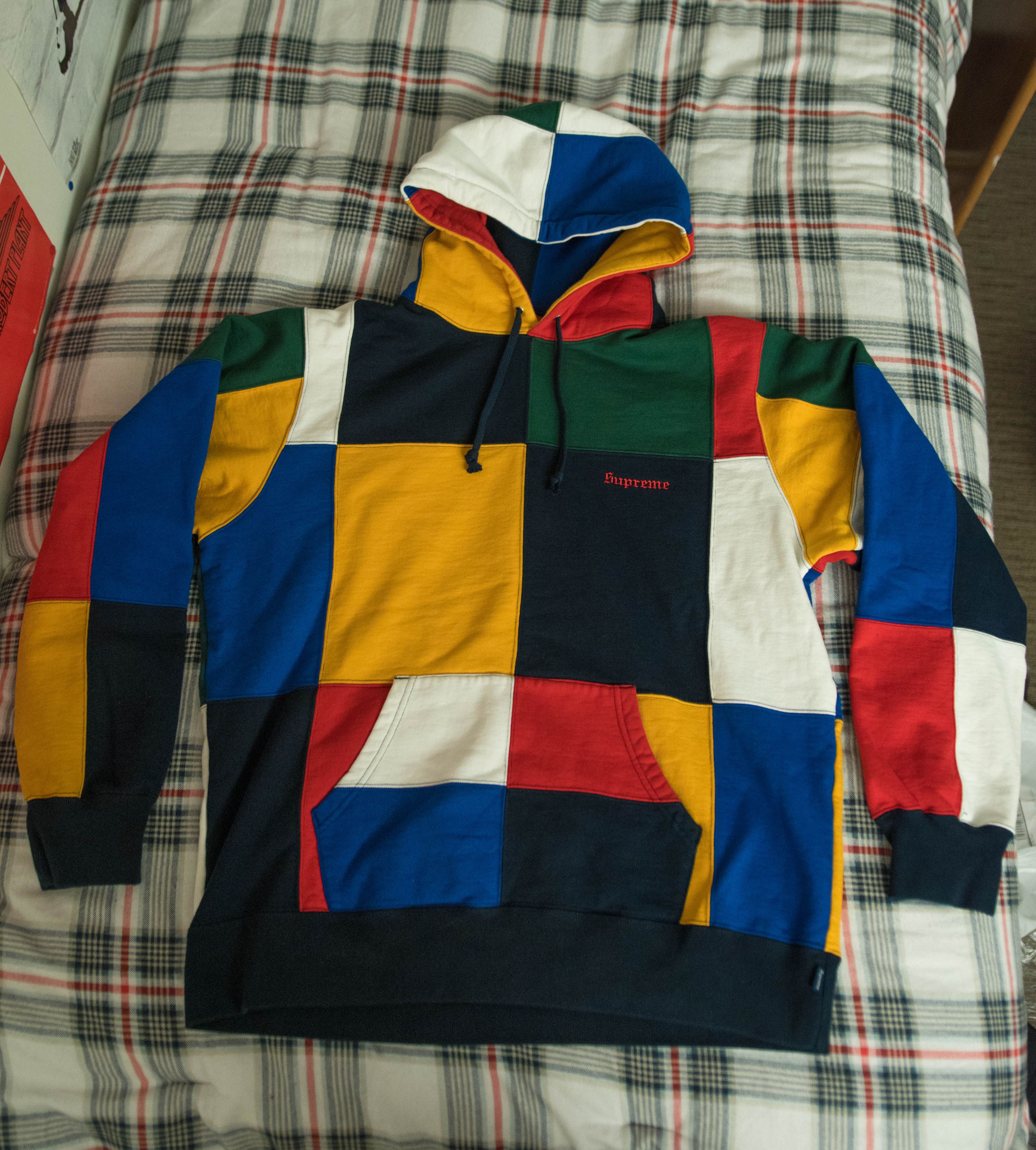 Supreme Supreme Patchwork Hoodie w/ Free Gift! | Grailed
