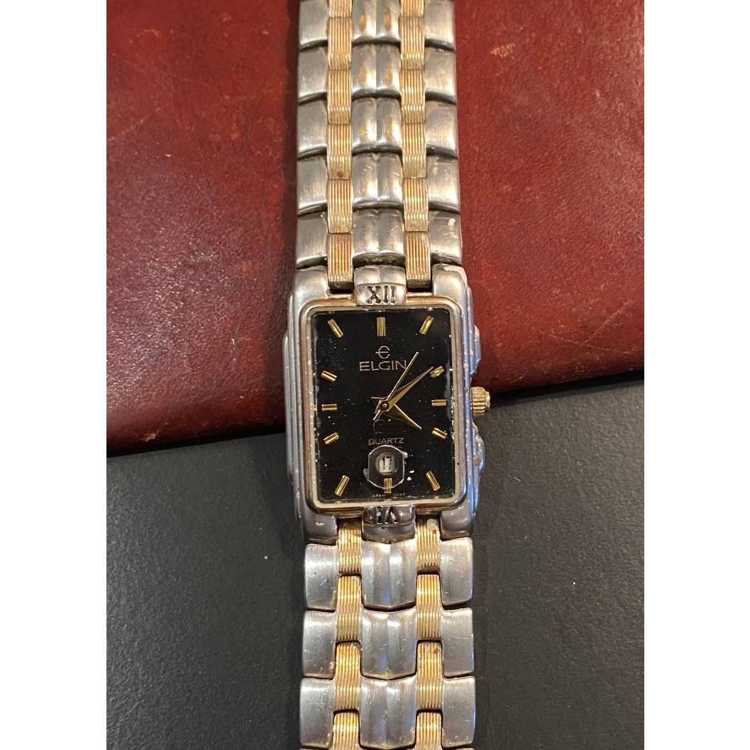 Elgin National Watch Company VTG Men's Elgin Two Tone Watch, FM333-040 ...