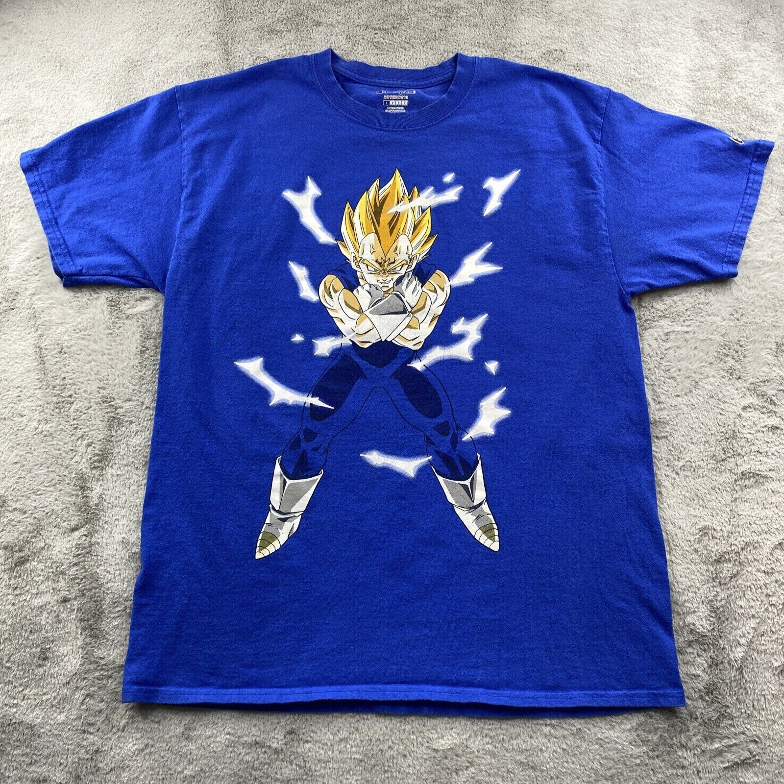 Champion Champion Dragon Ball Z Shirt Adult Large Blue Majin Vegeta ...