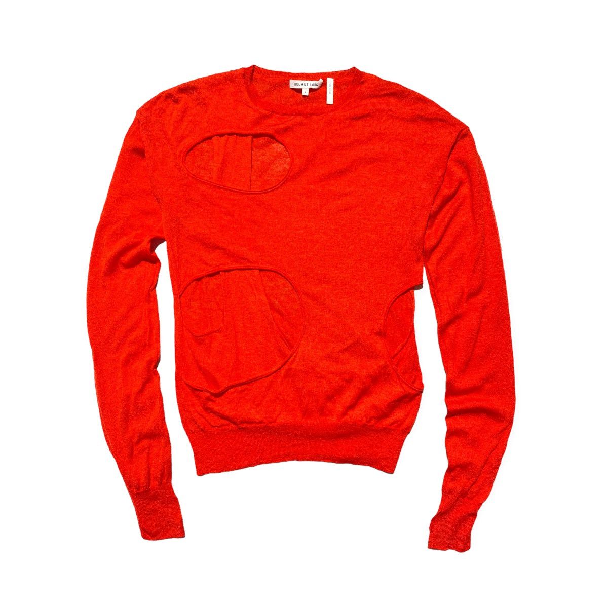 Helmut Lang Membrane cut out sweater | Grailed