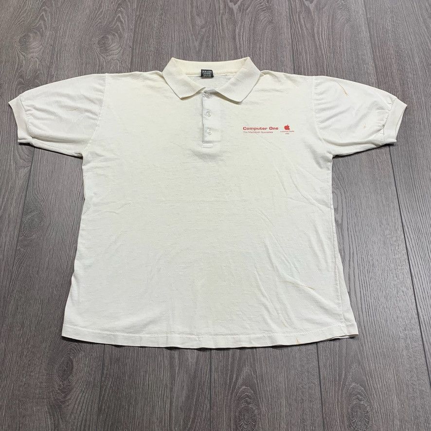Apple × Rare × Vintage Vintage Apple Computer One 90s Rare Art Polo ...