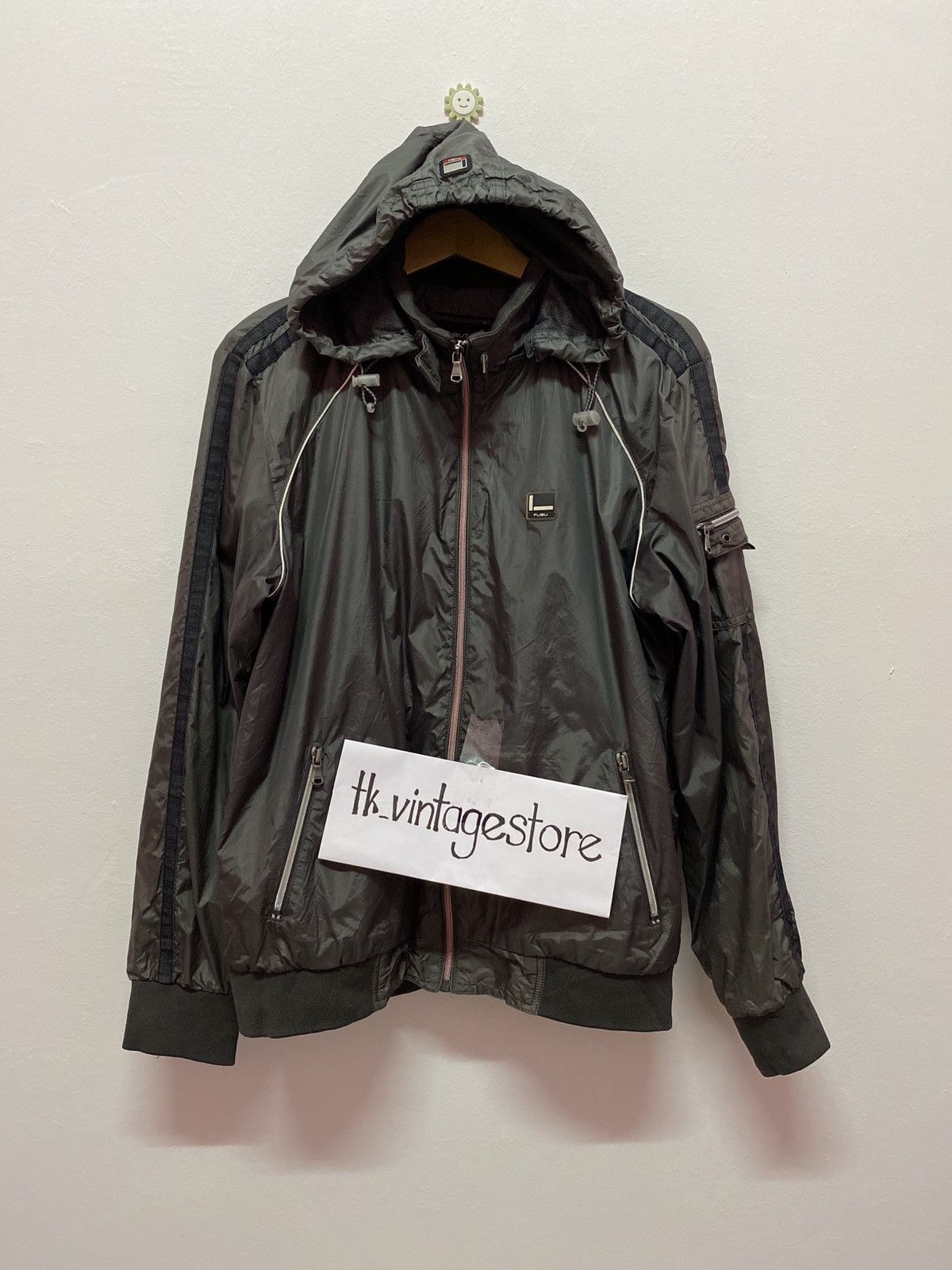 Fubu Fubu Windbreaker Jacket Big Logo Back | Grailed