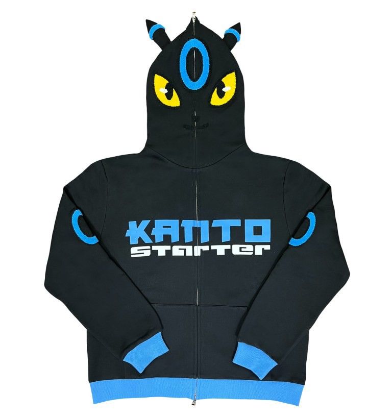 Japanese Brand KANTO STARTER SHINY DARK PULSE HOODIE | Grailed