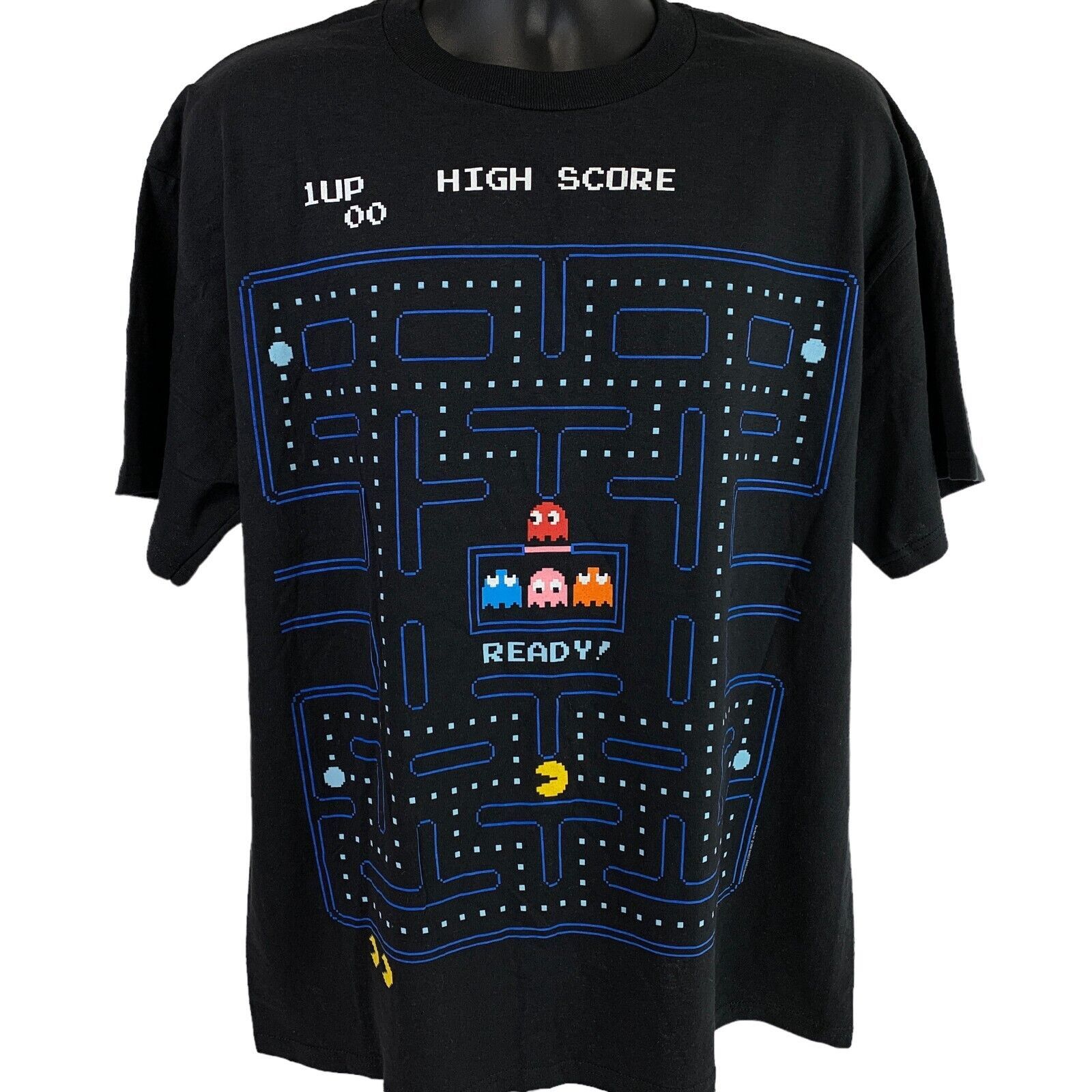 Delta Pac-Man T Shirt Namco Bandai Pacman Video Game Gamer Black | Grailed