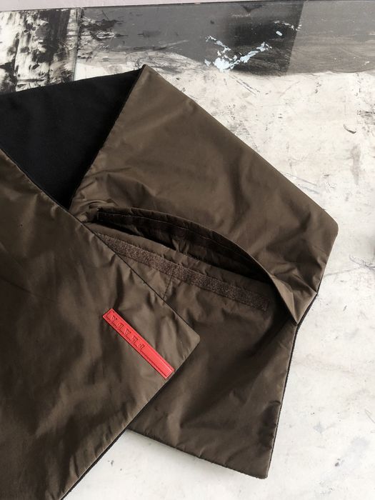 Prada Prada Sport Vintage Linea Rossa Tab Nylon Fleece Cargo Scarf ...