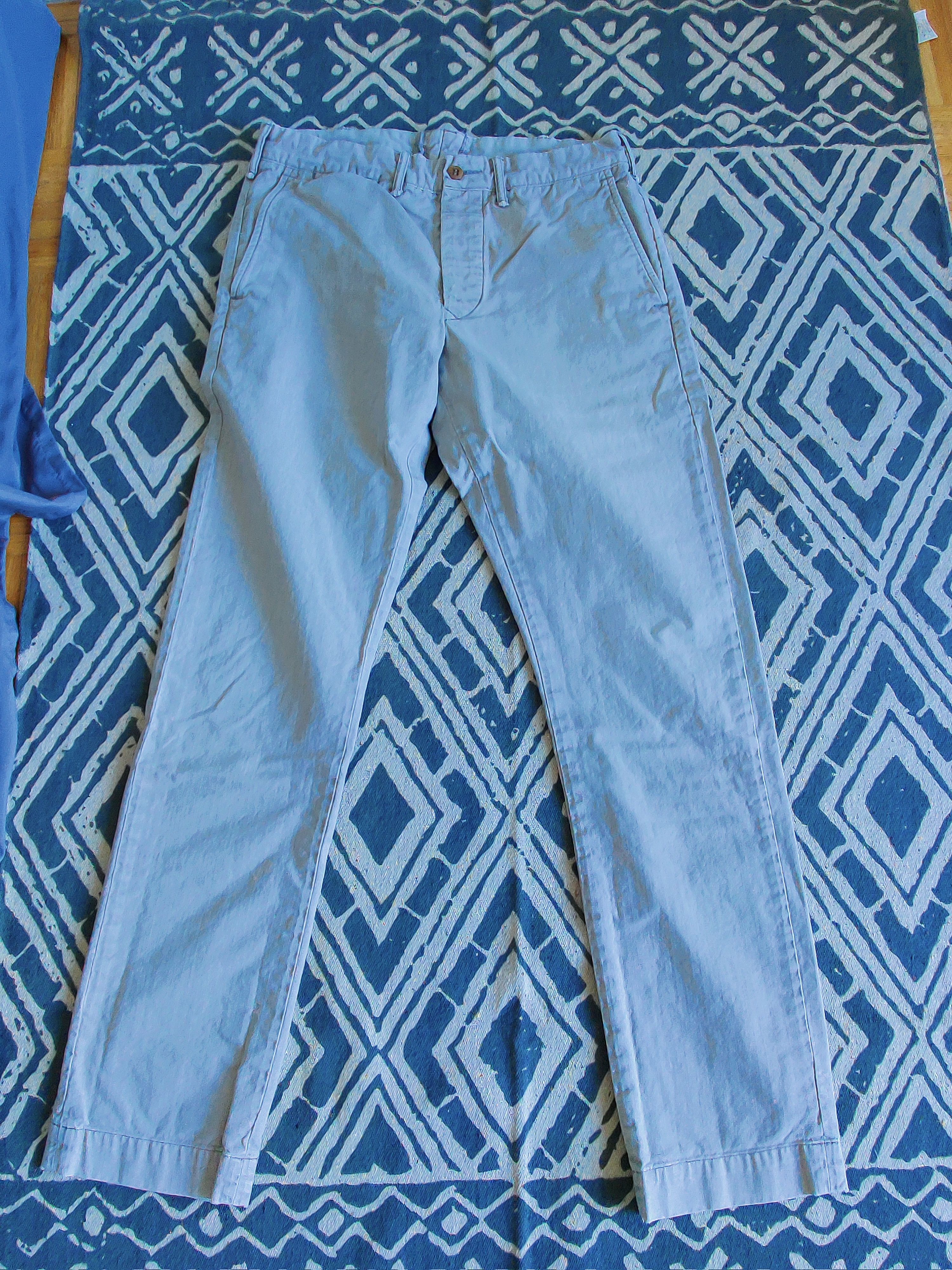 RRL Ralph Lauren Double RL slim Khaki-Gray casual pants 31 32 | Grailed