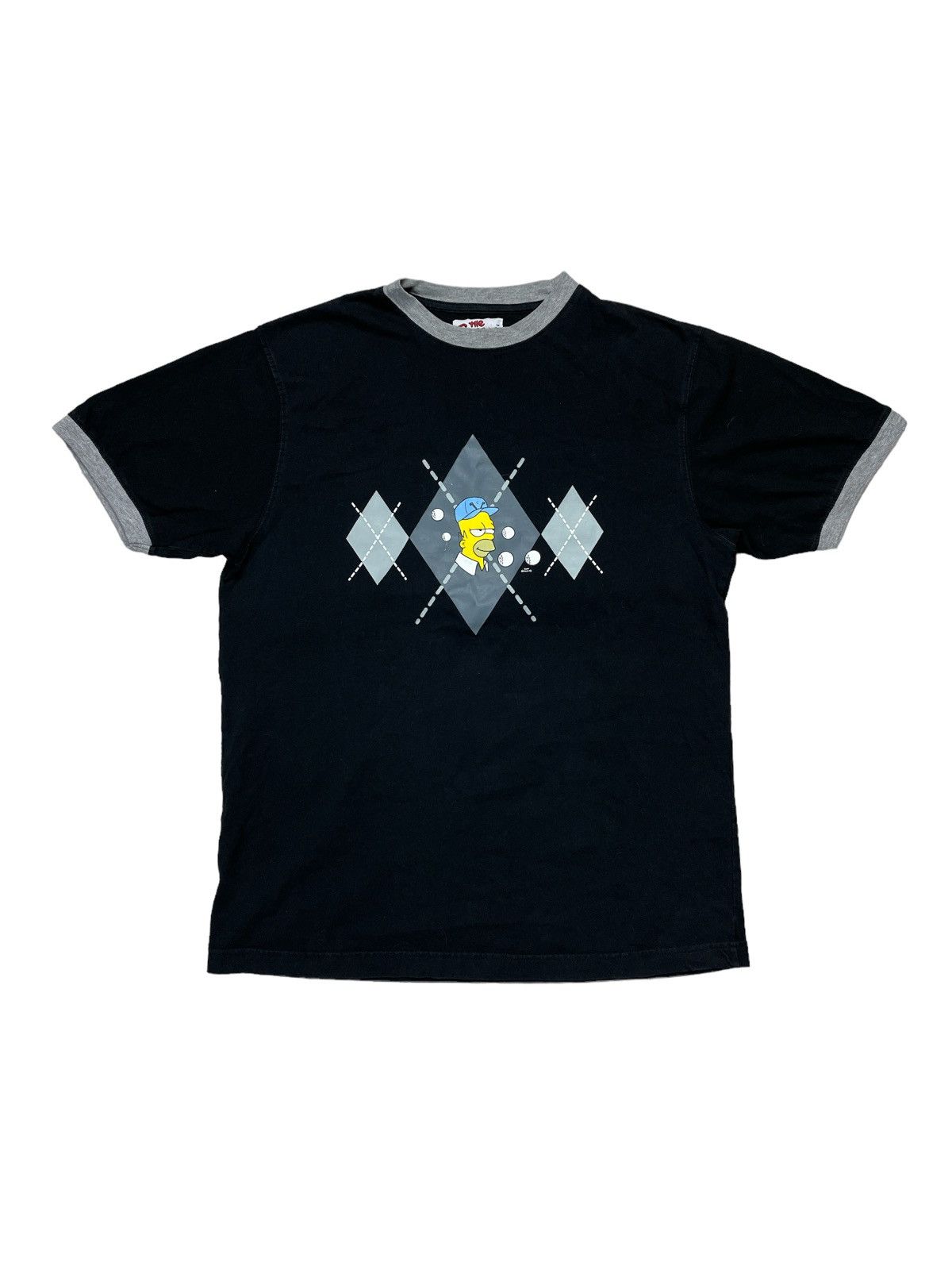 Vintage VTG 2003 The Simpsons Homer Golf Graphic Ringer T-Shirt | Grailed