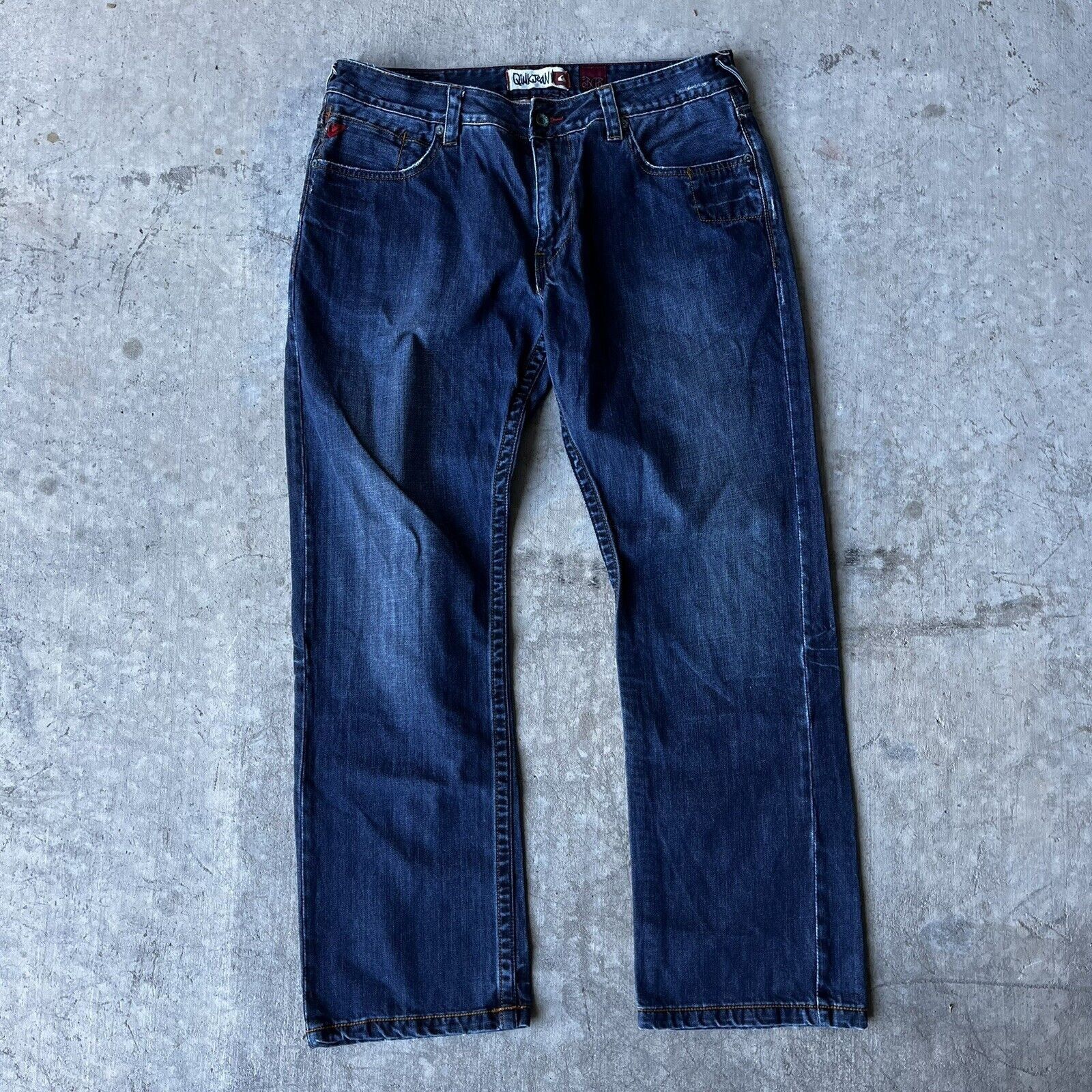 Quiksilver × Vintage VTG Quiksilver Quikjean 36x32 Straight Denim Jeans ...