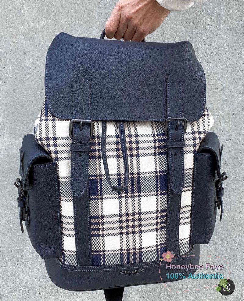 Coach Hudson Backpack With Garden Plaid Print | Grailed