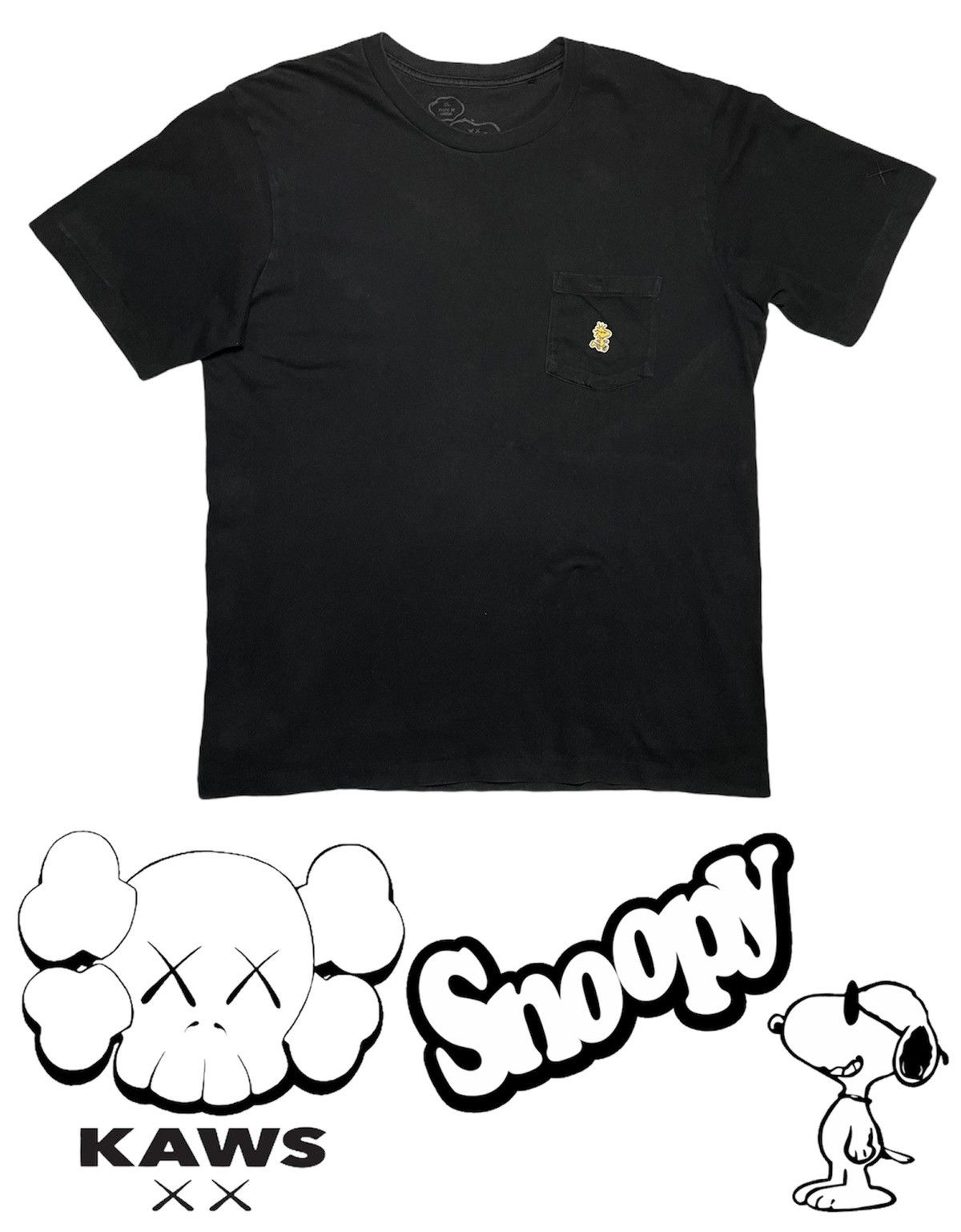 Vintage Vintage Kaws Peanuts Snoopy Uniqlo small logo minimal stree ...