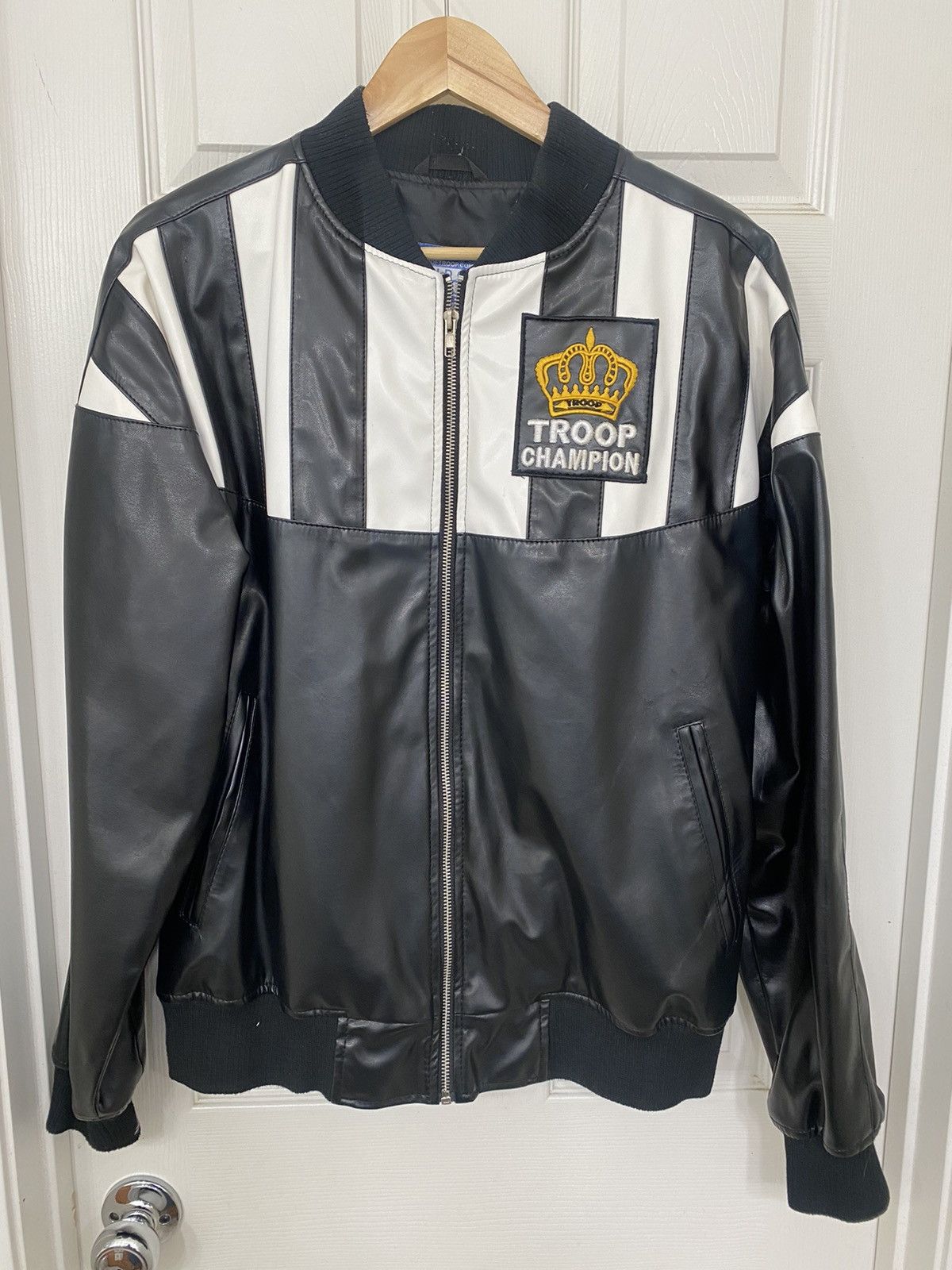 Troop Leather Jacket Troop Champion | Grailed