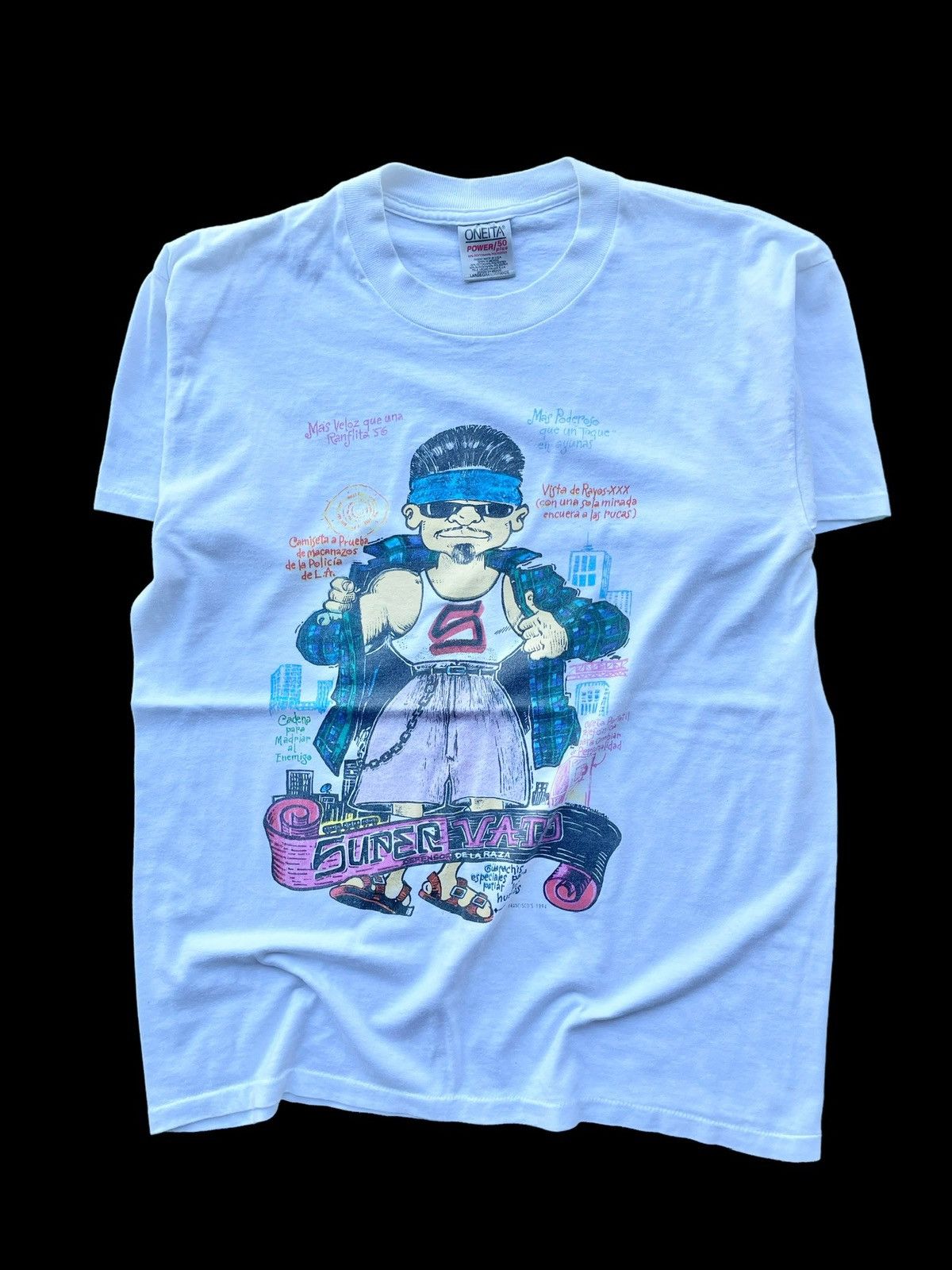 Vintage Vintage 90’s Super Vato Mexican Chicano Art T-Shirt | Grailed