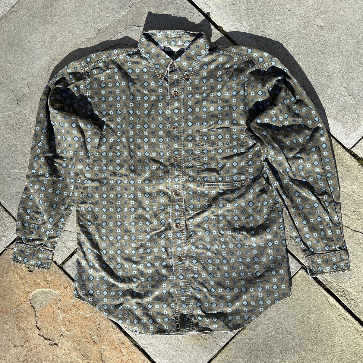Vintage Vintage 90s Pattern Button Down Shirt | Grailed