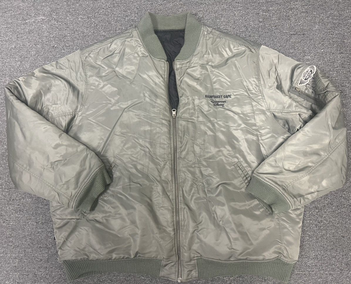 Disney × Vintage Vintage Rainforest Cafe Downtown Disney Bomber Jacket ...