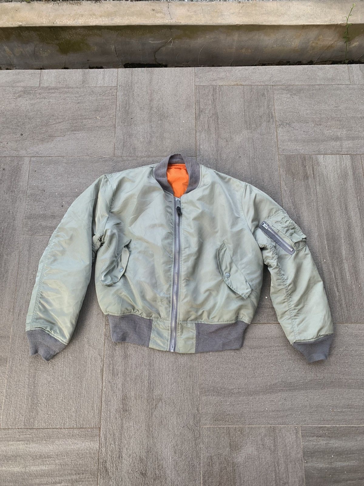 Alpha Industries Vintage Alpha Industries Ma 1 Reversible Bomber Jacket ...