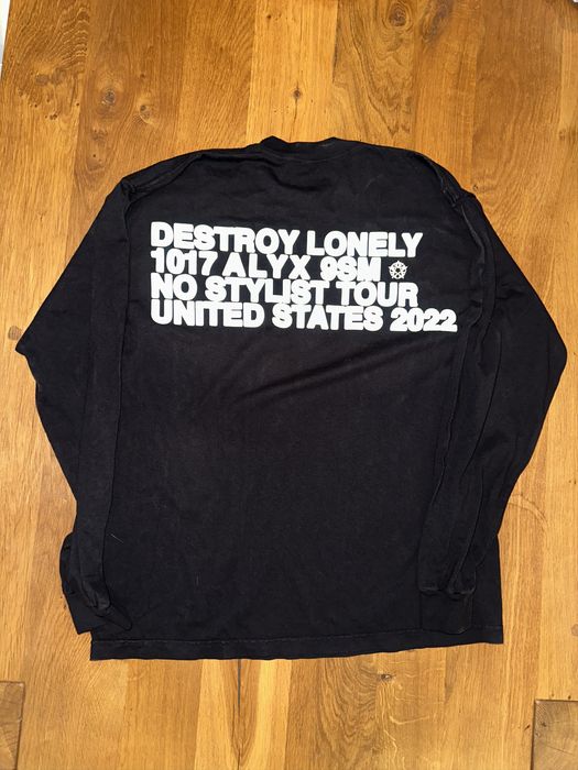 1017 ALYX 9SM Destroy Lonely 1017 ALYX 9SM No Stylist Tour Longsleeve ...