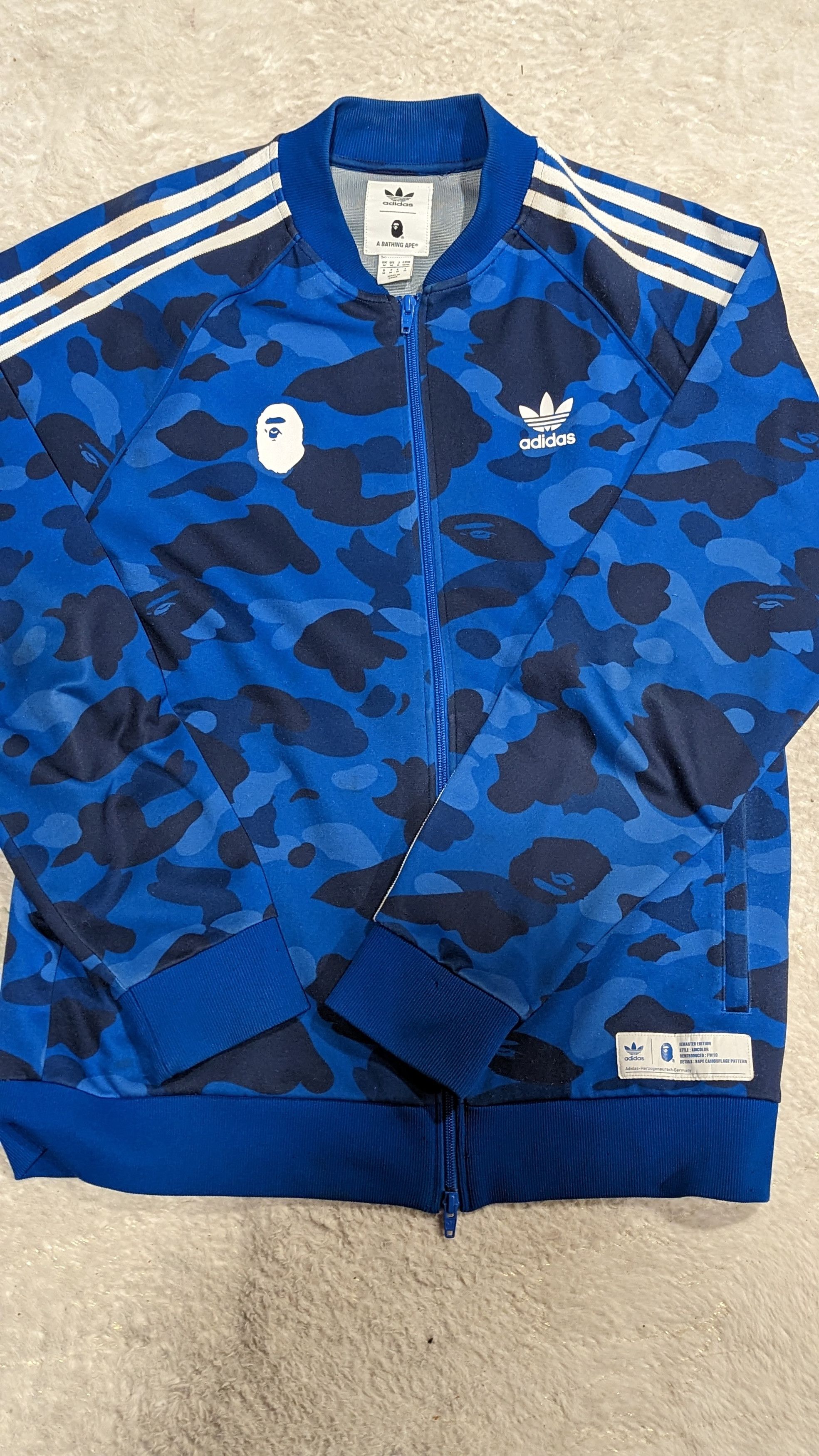 Adidas × Bape A Bathing Ape x Adidas Collab track jacket | Grailed