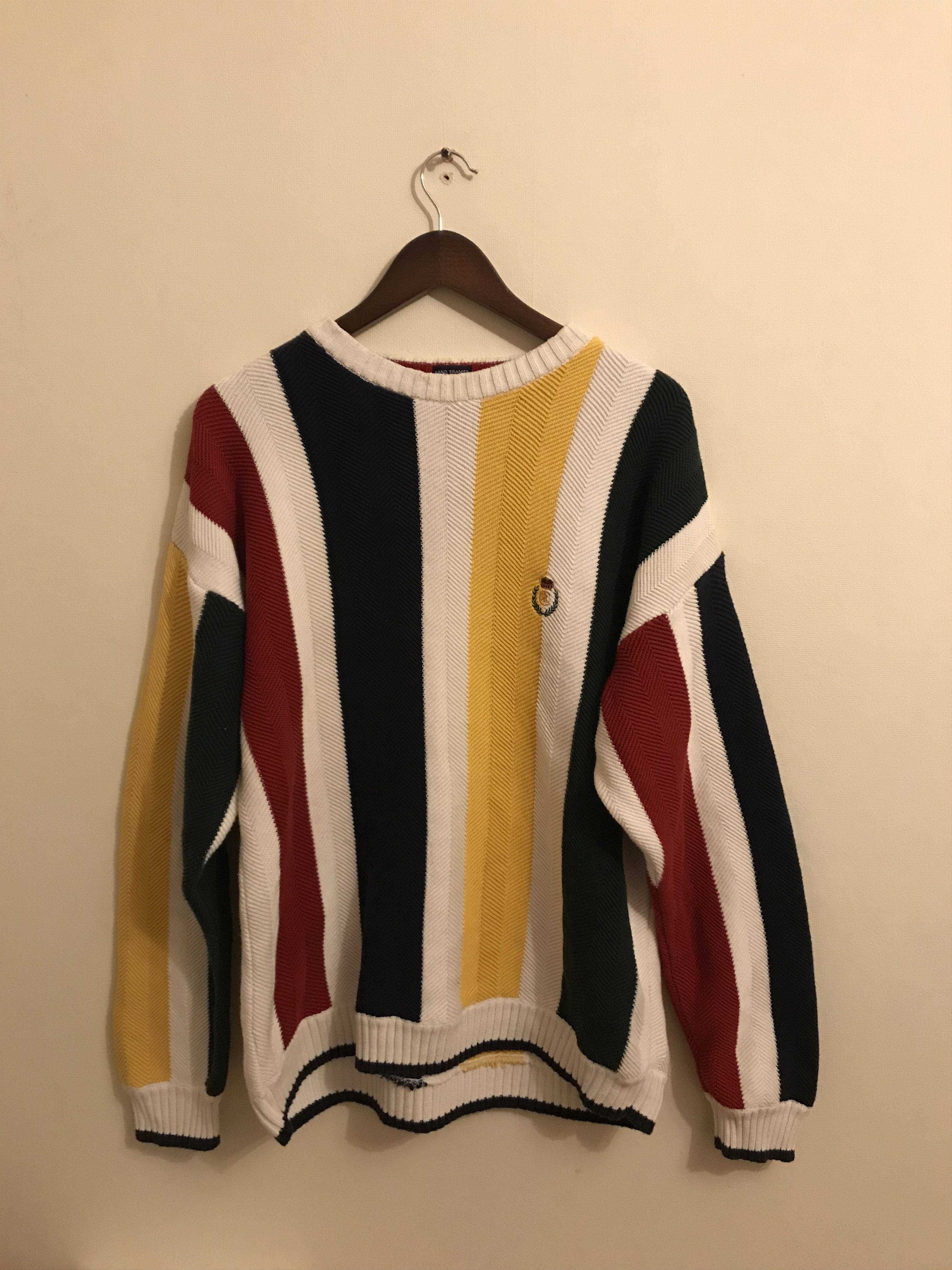Polo Ralph Lauren Chaps RL Knit Striped Sweater | Grailed