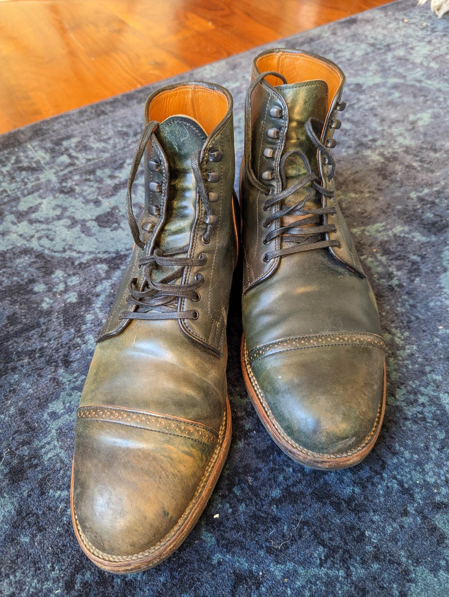 Viberg Viberg SB Black Scuffed Shell Cordovan/ Size 9 Viberg | Grailed