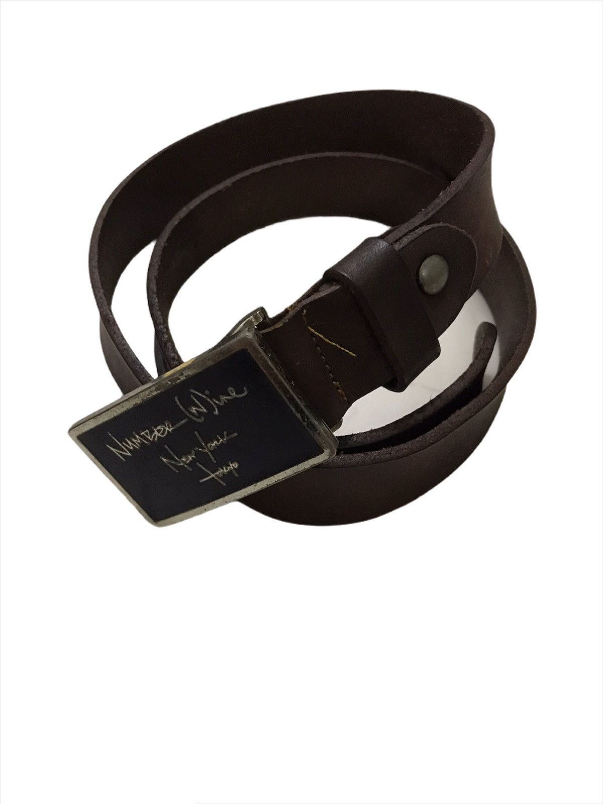 Number (N)ine ‼️Offer‼️Vintage Number Nine New York Tokyo Brown Leather ...