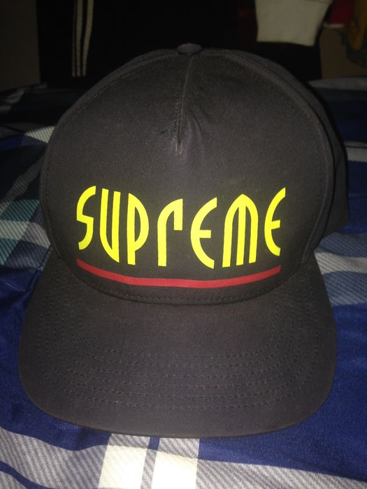 Supreme yellow supreme snapback | Grailed