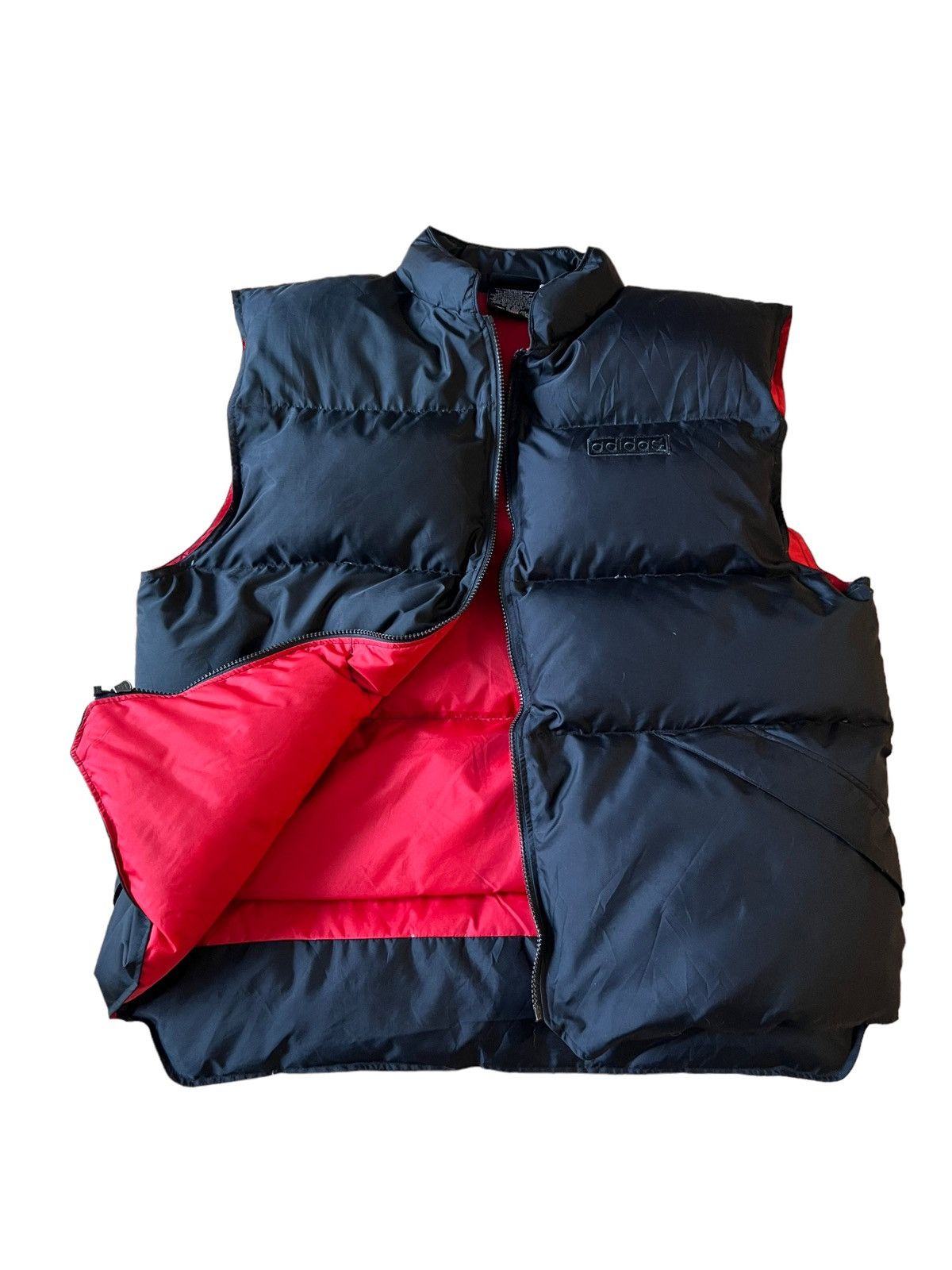Adidas Vintage 90s Adidas Puff Vest Jacket Puffer Drill Rap | Grailed