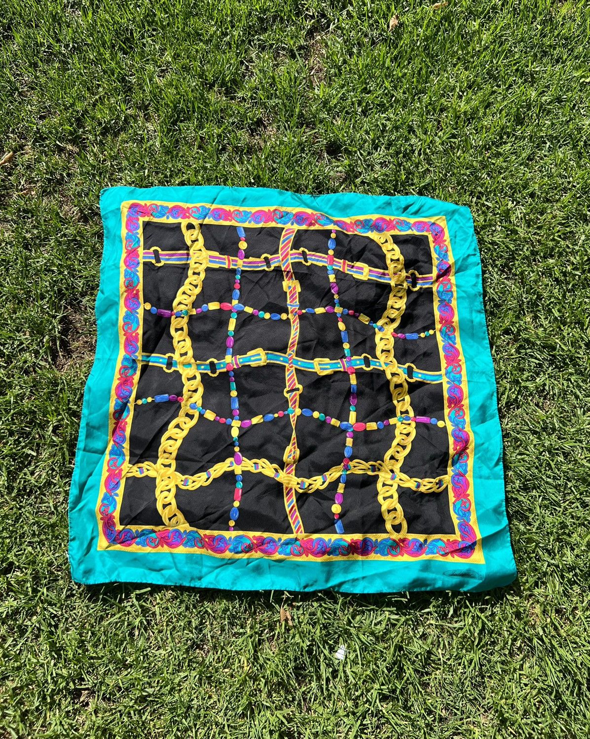 Vintage Vintage Jodhpur Silk Scarf 90s Street Wear Y2K Kanye Style ...