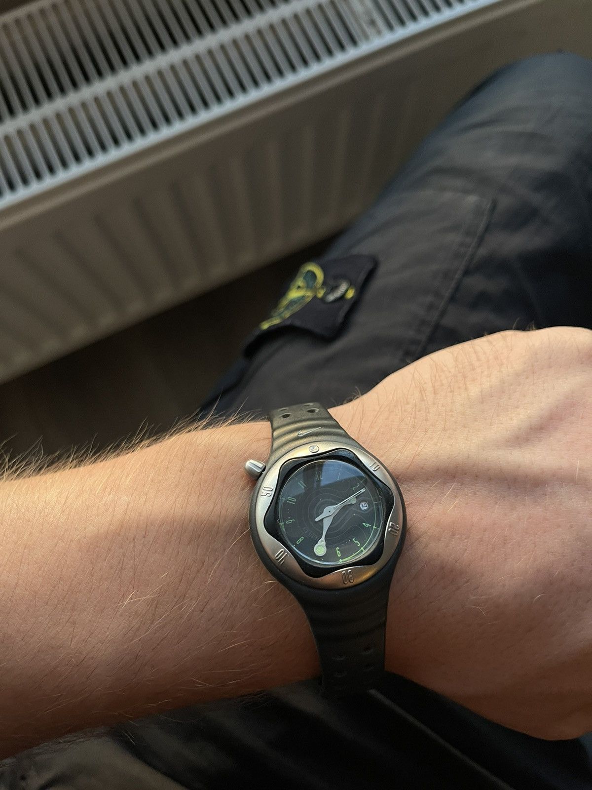 Nike Nike vintage triax metal dark green quartz watch | Grailed