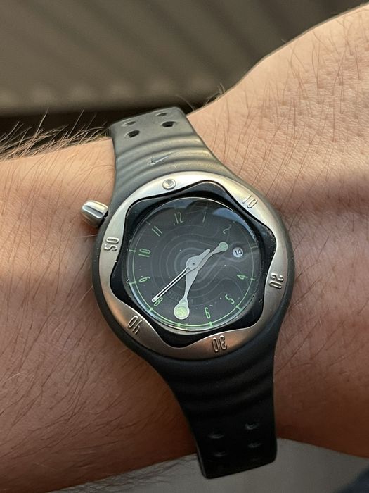 Nike Nike vintage triax metal dark green quartz watch | Grailed