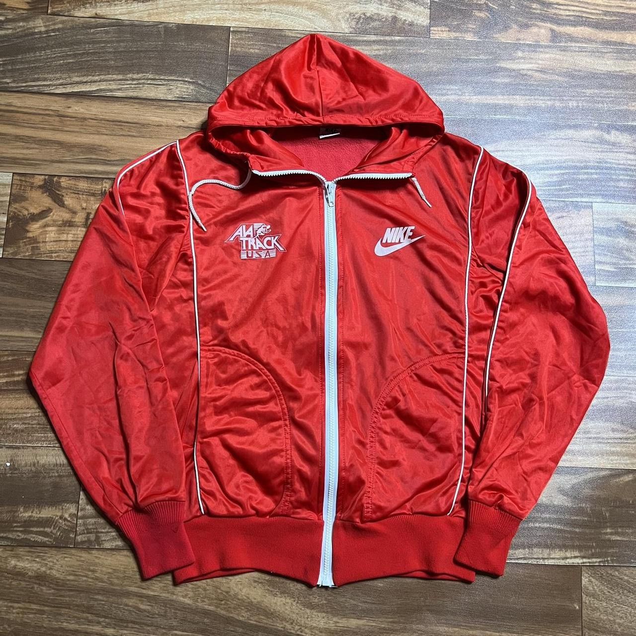 Nike × Vintage Vintage 70s Nike Athletes in Action USA Track Jacket ...