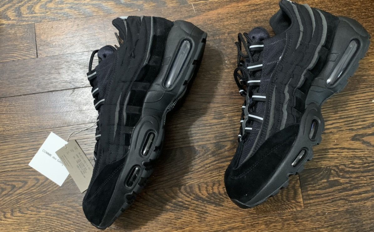 Comme des Garcons × Nike Air Max 95 Black CDG COMME DES GARÇON | Grailed