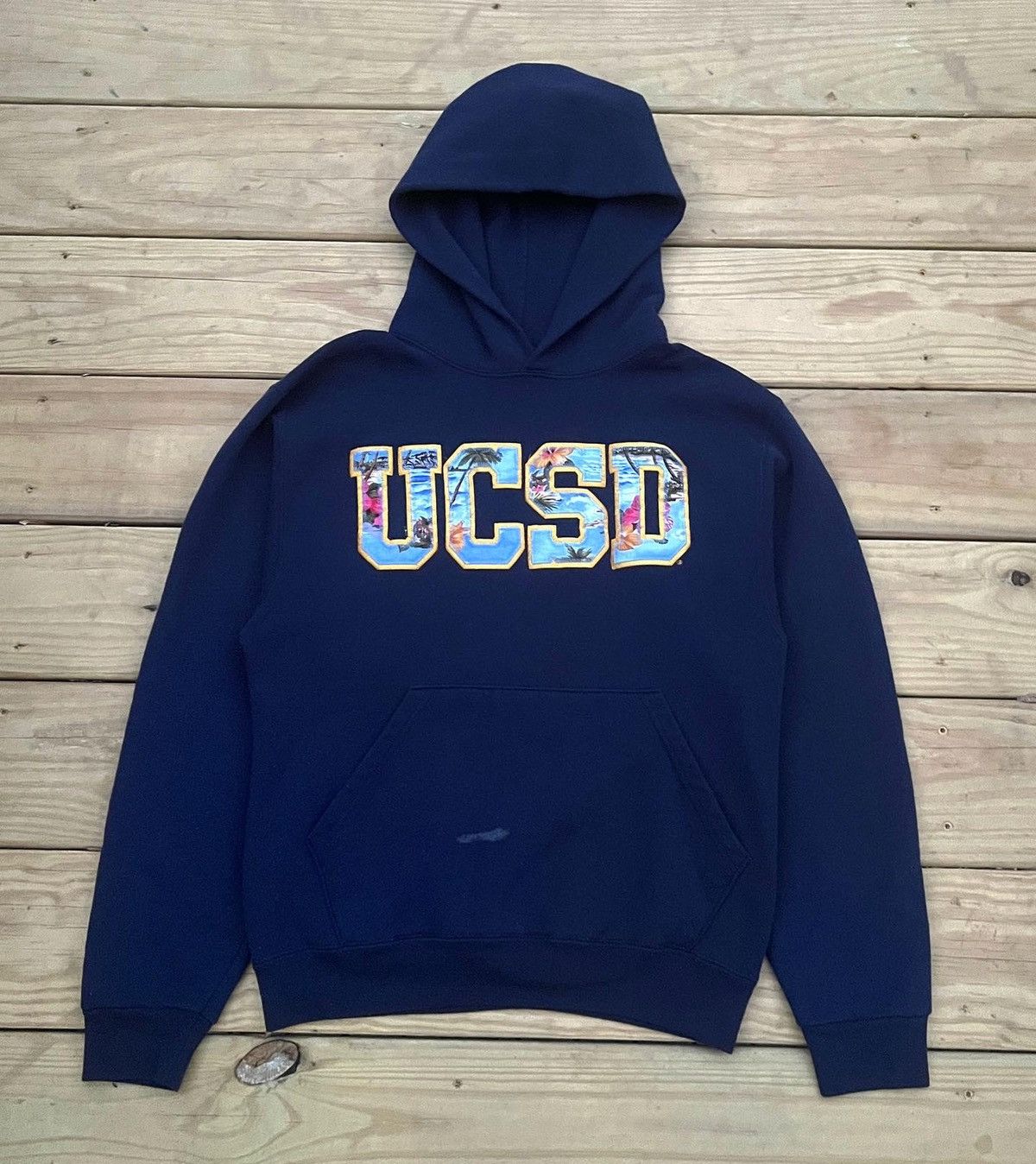 American College × Russell Athletic × Vintage Vintage College Hoodie ...