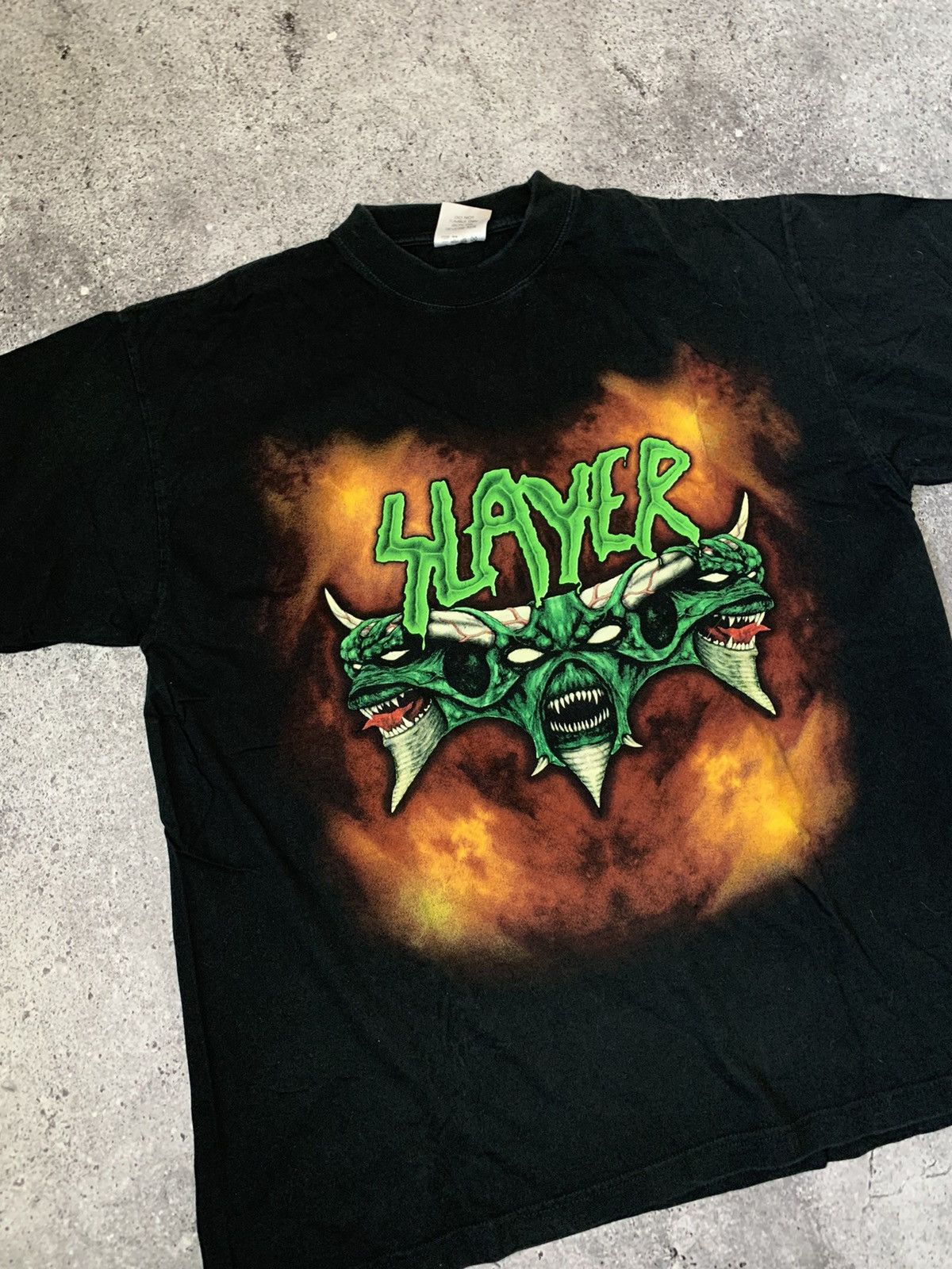 Slayer Slayer shirt vintage diabolus on tour acid dragon print | Grailed
