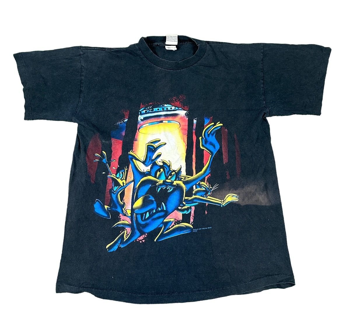 Vintage Vintage 90s Looney Tunes Space Alien UFO T-shirt | Grailed