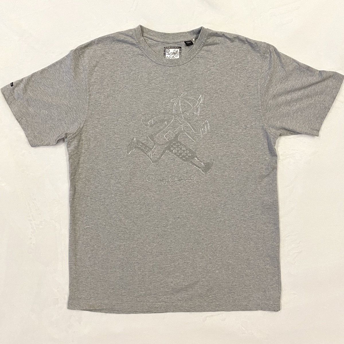 Play Cloths Play Cloths Vintage Silver Holographic Logo Tee | Grailed