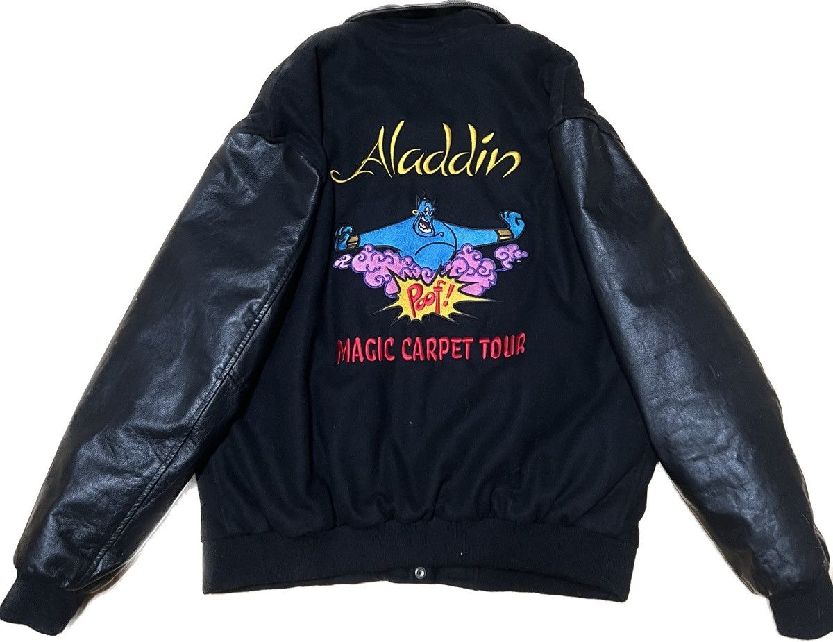 Disney × Streetwear Disney Genie Aladdin Vintage Varsity Bomber Jacket ...
