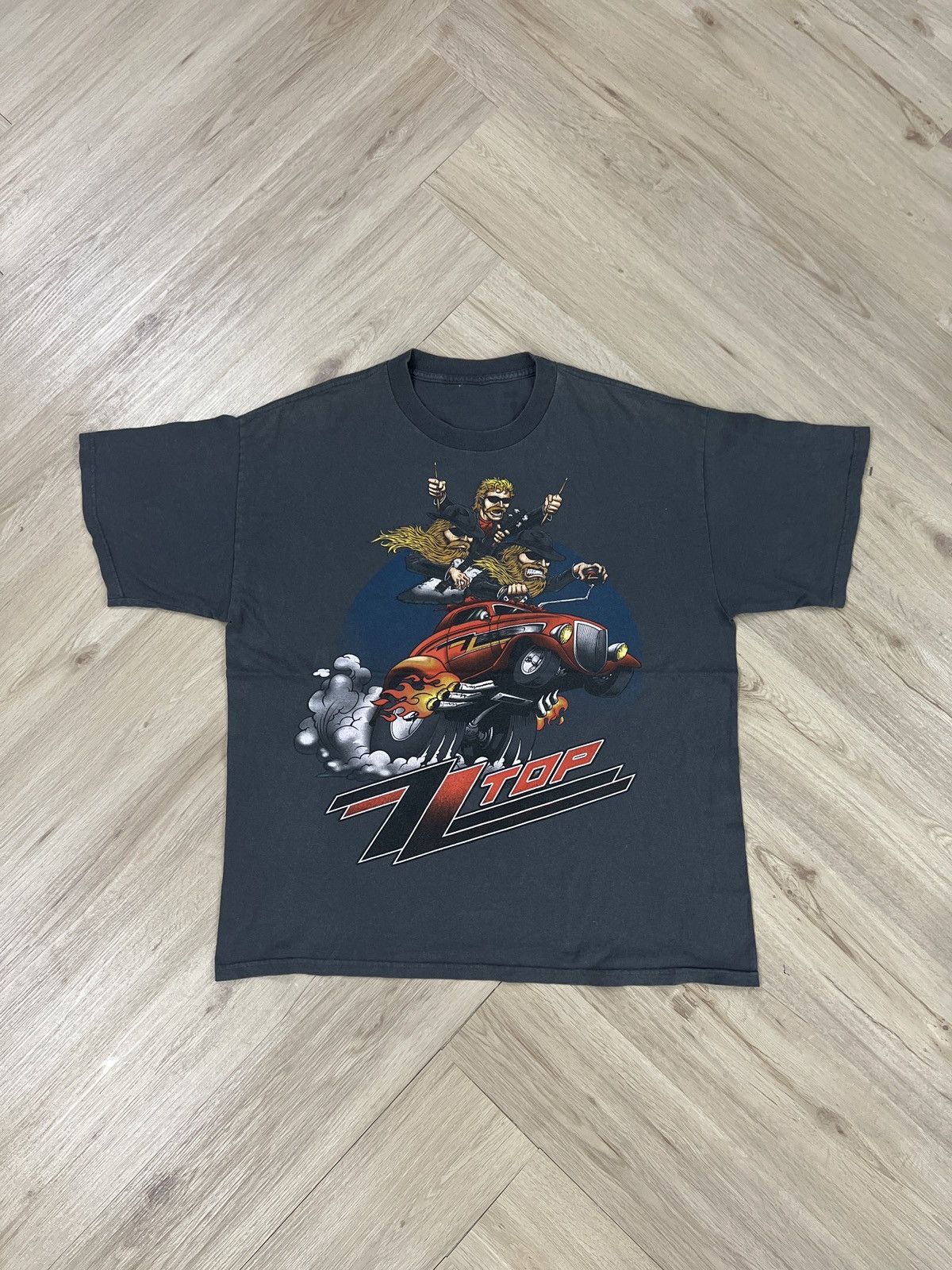 Band Tees × Vintage Vintage ZZ Top Animated Shirt | Grailed
